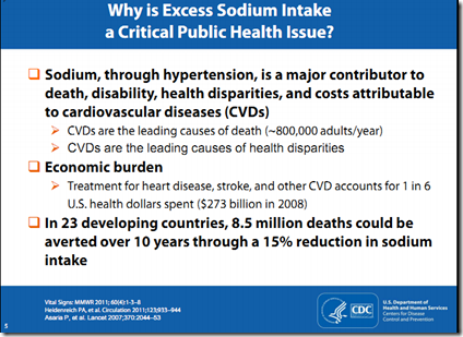 Avian Flu Diary: CDC Grand Rounds: Sodium Reduction